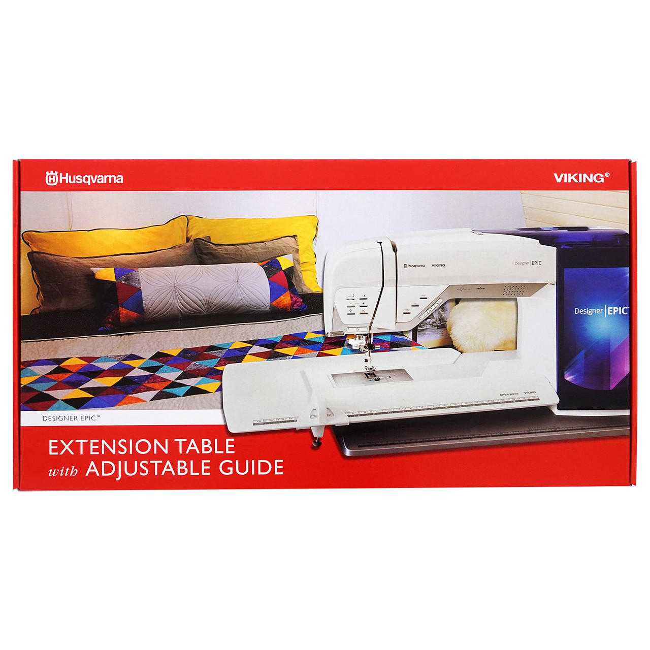 Husqvarna Viking Extension Table with Adjustable Guide for Epic Machin ...