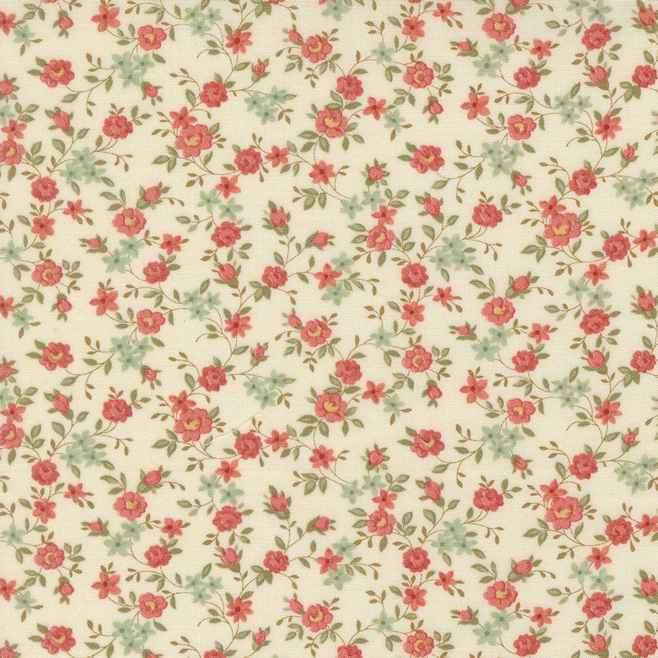Moda Fabrics - Ambiance, Sweet Roses Small Floral, Porcelain || SOLD B ...