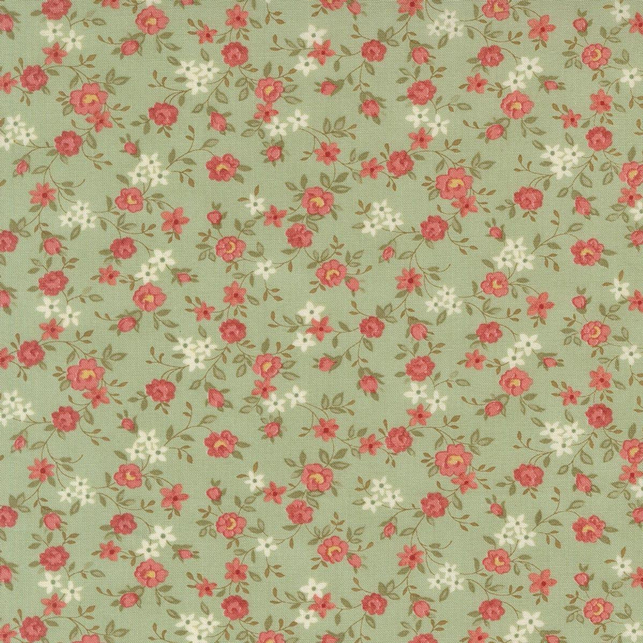 Moda Fabrics - Ambiance, Sweet Roses, Small Floral, Mist || SOLD BY TH ...